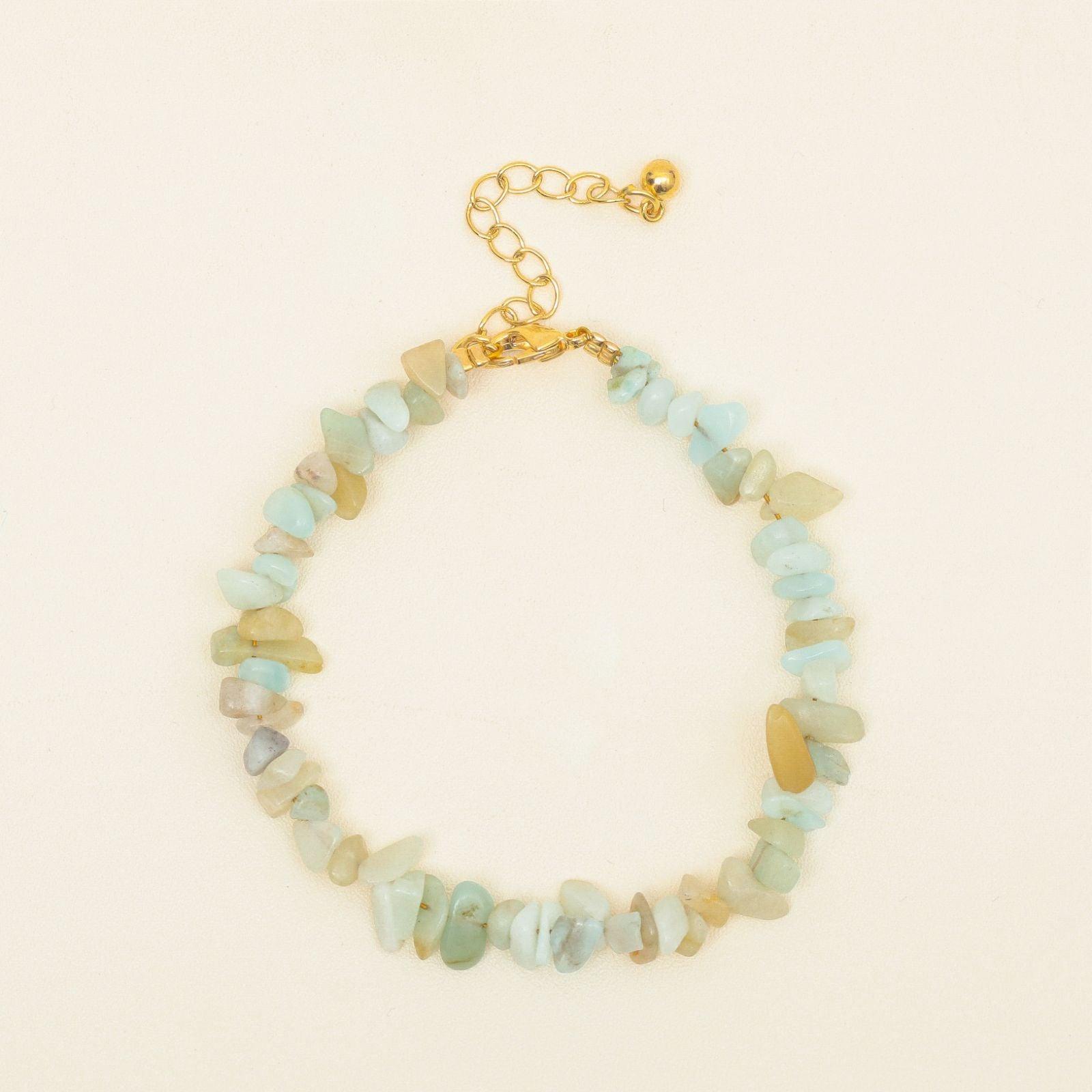 Bohemian Amazonite Gemstone Bracelet | Green Gemstone Bracelet ...